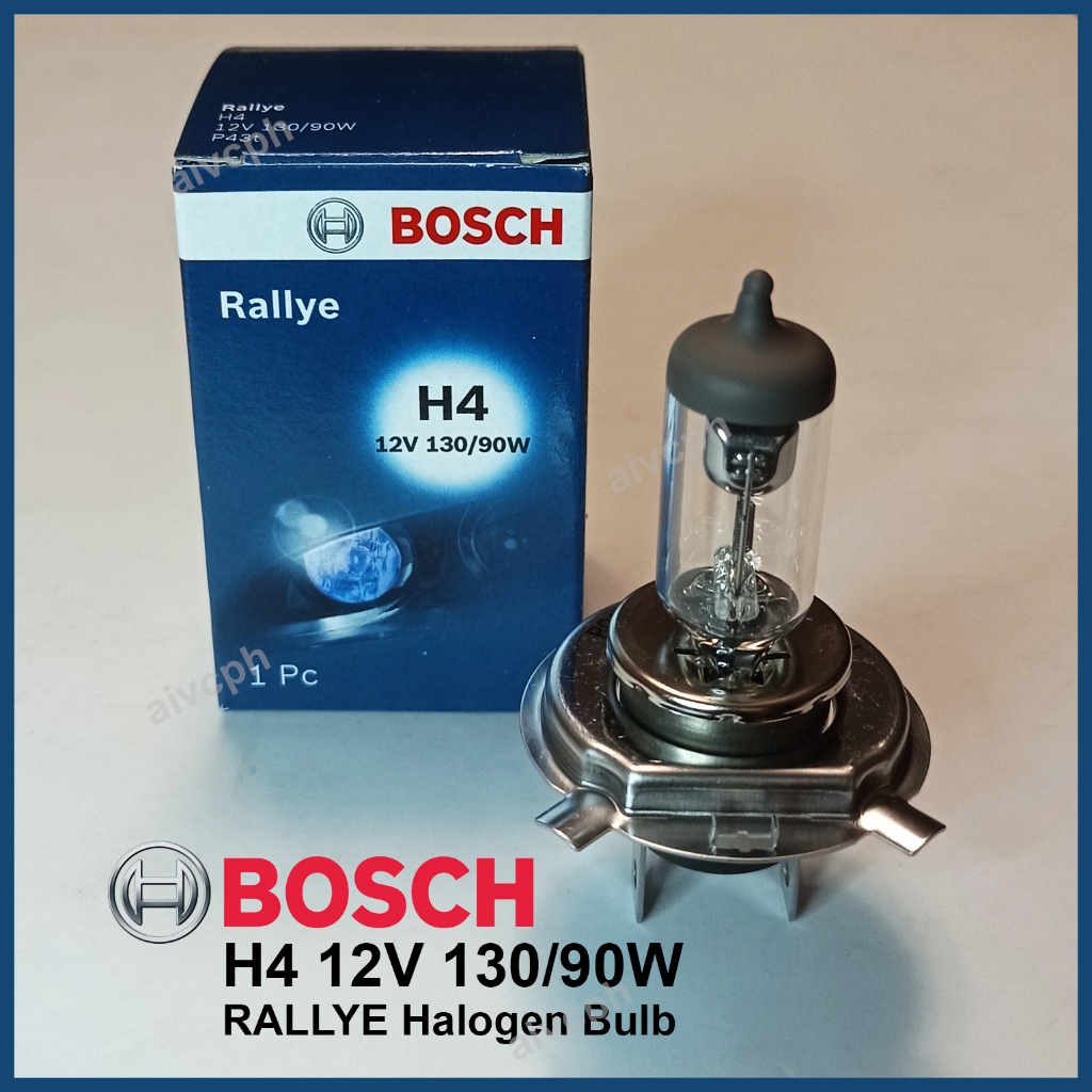 Bosch 130/90w Rallye H4 Halogen Bulb 9003 HB2 12V P43t Auto Headlight ...
