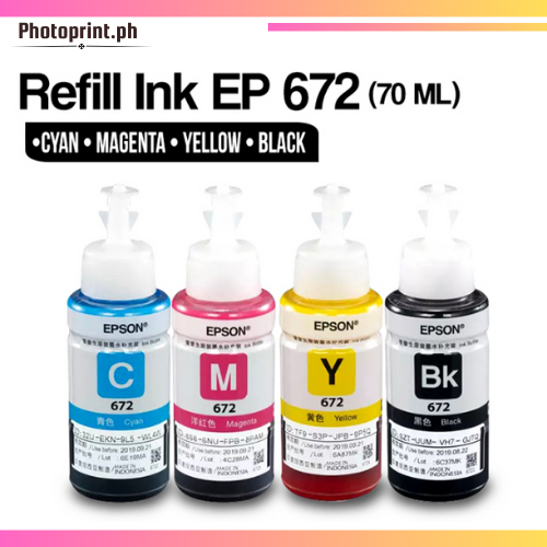 EP SON Original Ink #672 70ml for L313 / L130 / L301 / L360 / L565 ...