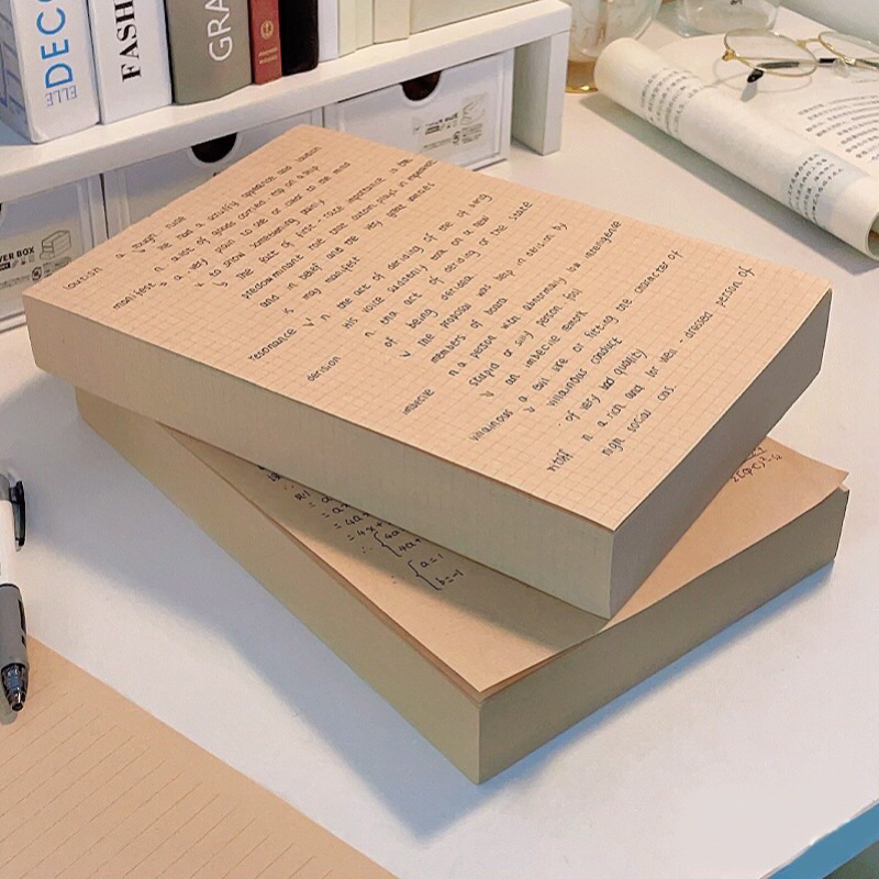 TBM 320 Sheets B5 Kraft Writing Scratch Notepad | Shopee Philippines