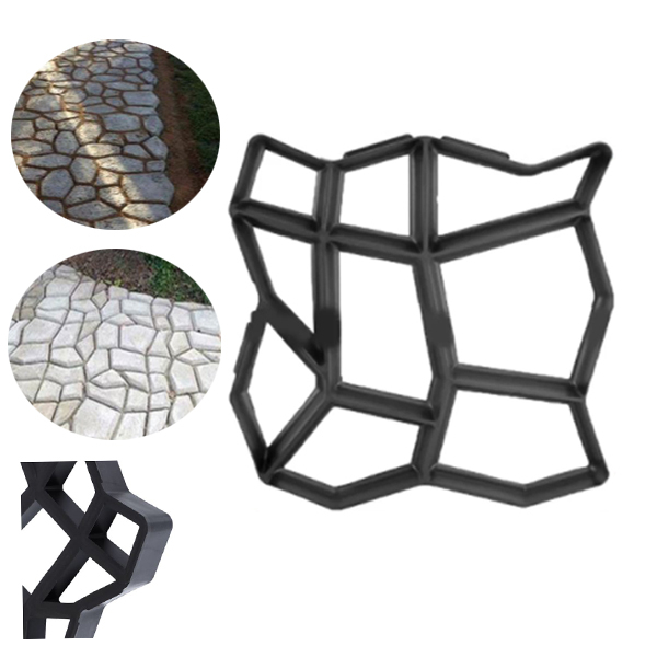Reusable Walking Pathway Concrete Brick Path Maker Mold Cement Stone ...