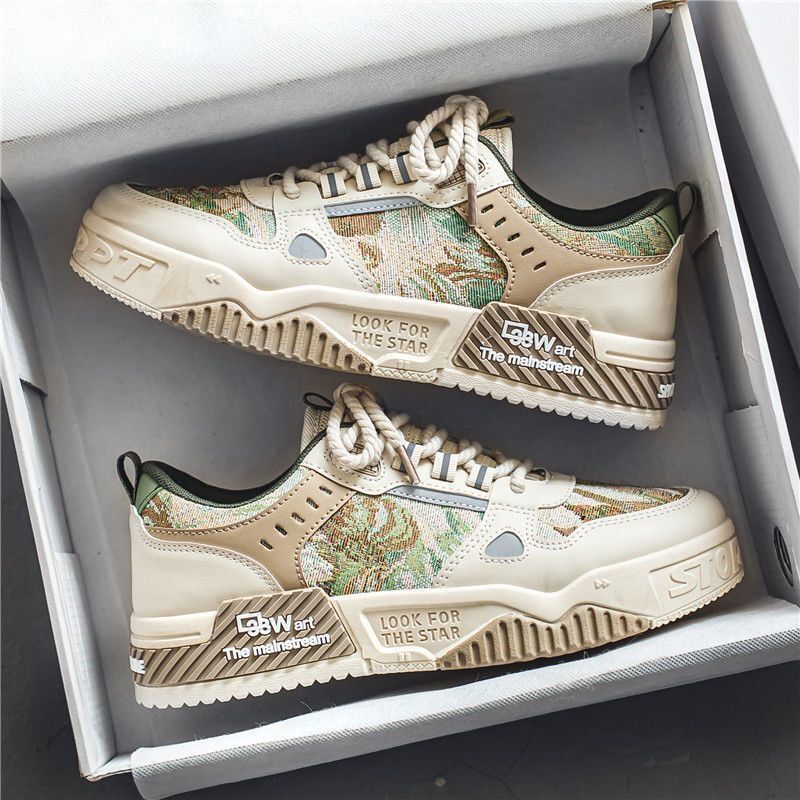 New Men Korean Fashion Breathable Lace Up Sneakers Canvas Shoes Comfort ...