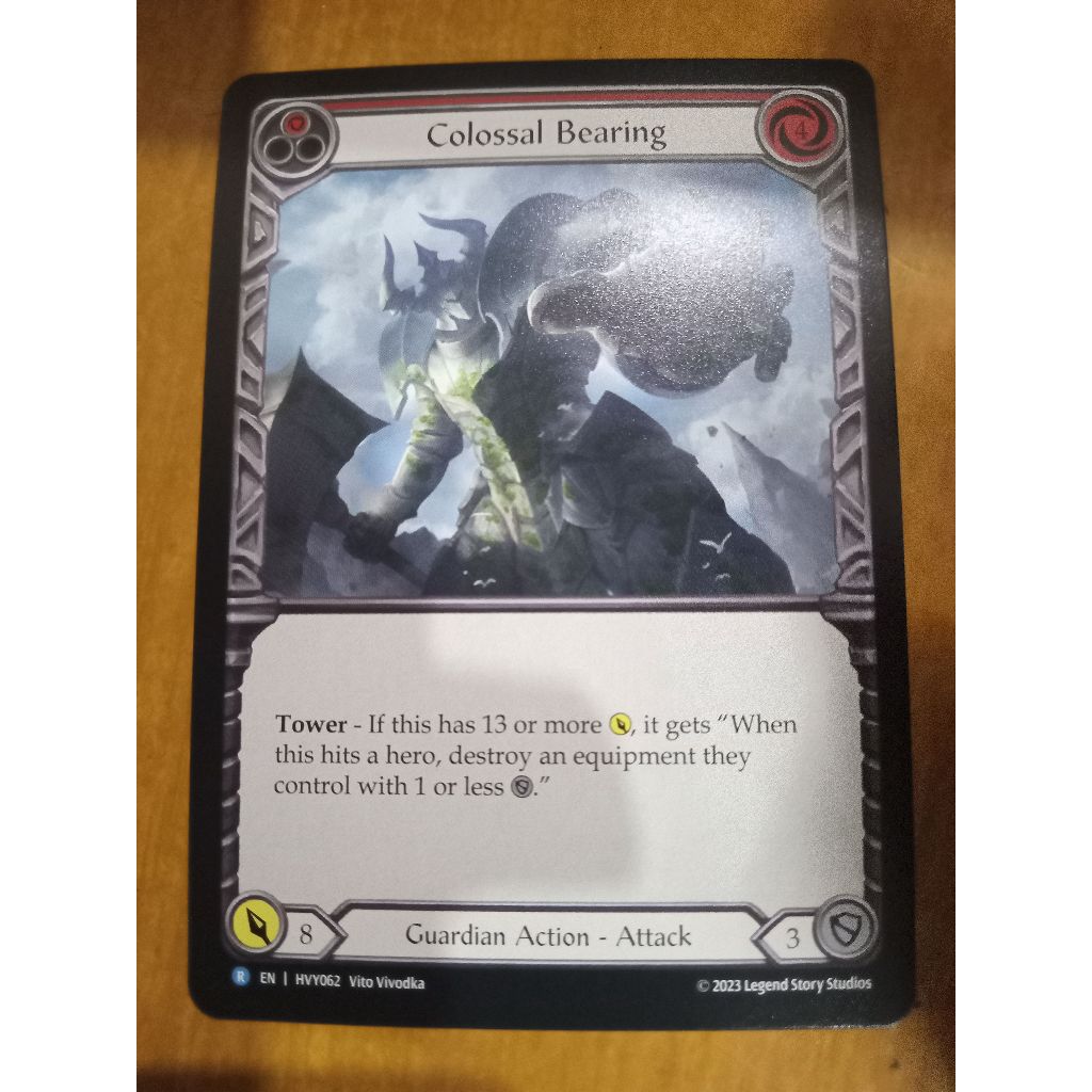 FAB Colossal Bearing Heavy Hitters Flesh and Blood TCG HVY | Shopee ...