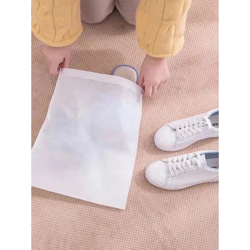 vita COD Portable Non-Woven Cloth Drawstring Shoes Clear Storage Bag ...