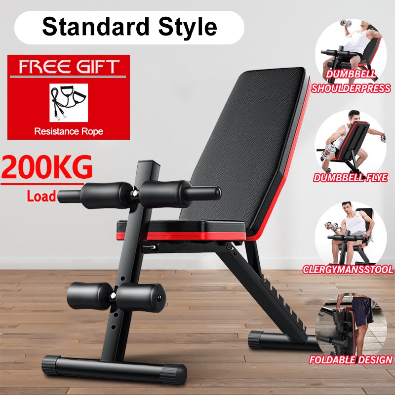 Dumbbell bench folding sit-up board Gym fitness equipment Bench Press ...