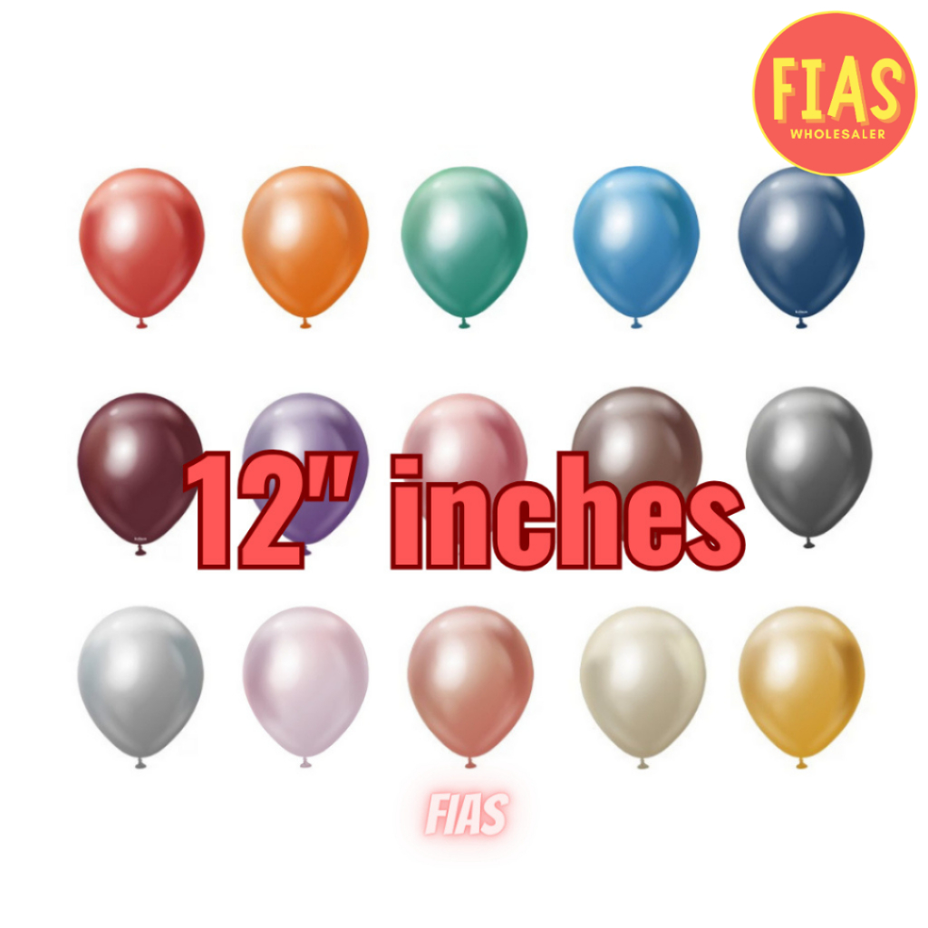 25 Pcs 12'' Metallic Color Party Balloons / Party Needs / Wholesale P03 ...