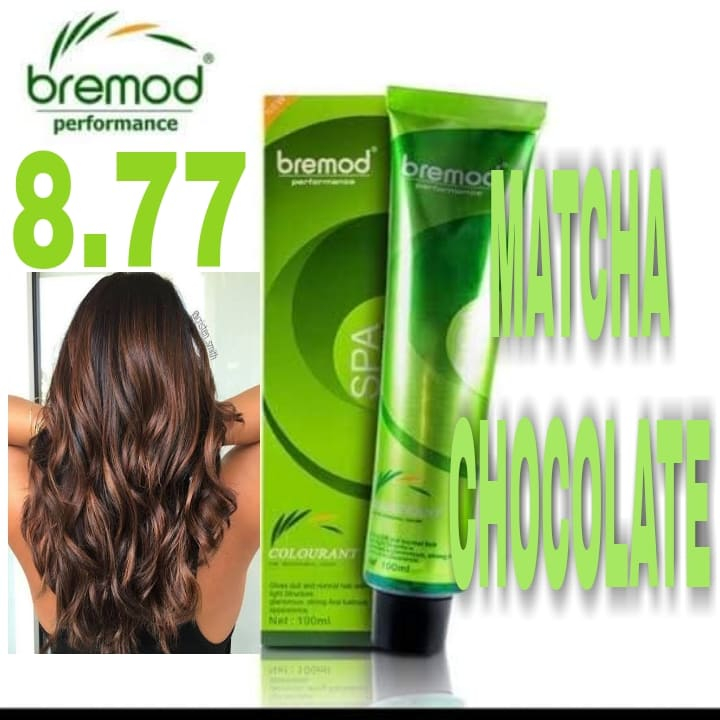 SET BREMOD PERFORMANCE HAIR COLOR WITH OXIDIZER 8.77 MOCHA CHOCOLATE ...