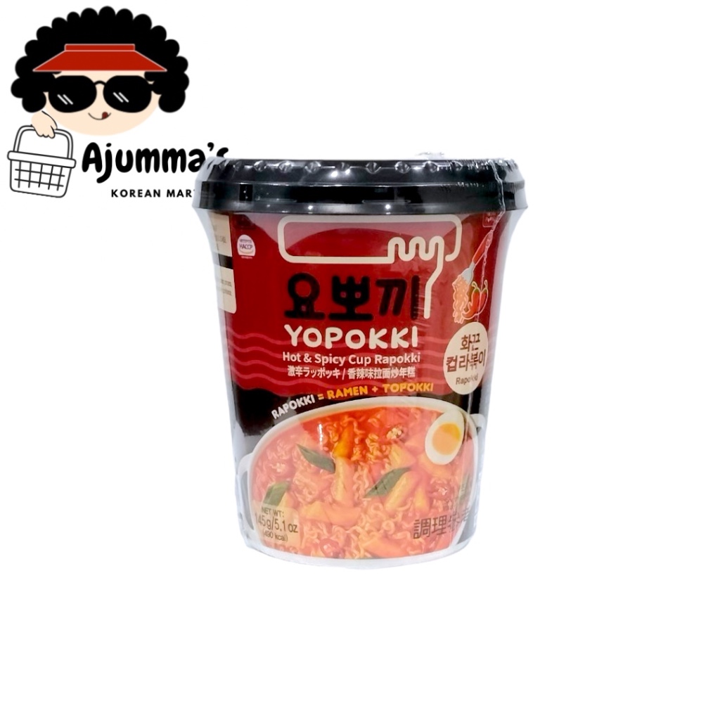 Yopokki Rice Cake and Ramen Rapokki/Rabokki Cup - 145g - Sweet,Hot ...