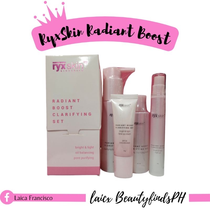 RYX Radiant Boost Clarifying Set Maintenance Set | Shopee Philippines