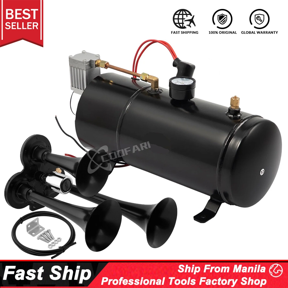 Air Compressor Universal Durable 12V/24V 170 PSI Air Horn Compressor ...