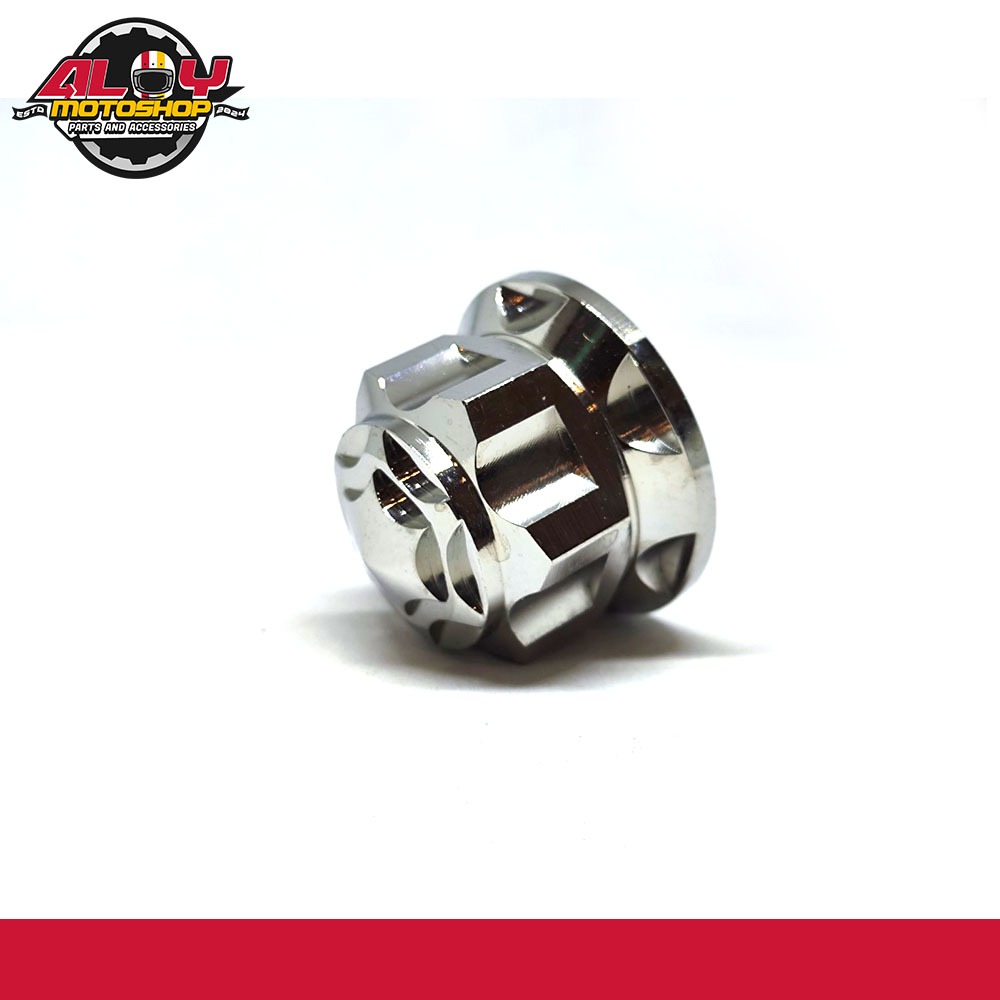 SC SIAM STAINLESS REAR NUT CNC MIO SPORTY / SOULTY / FINO / AEROX ...