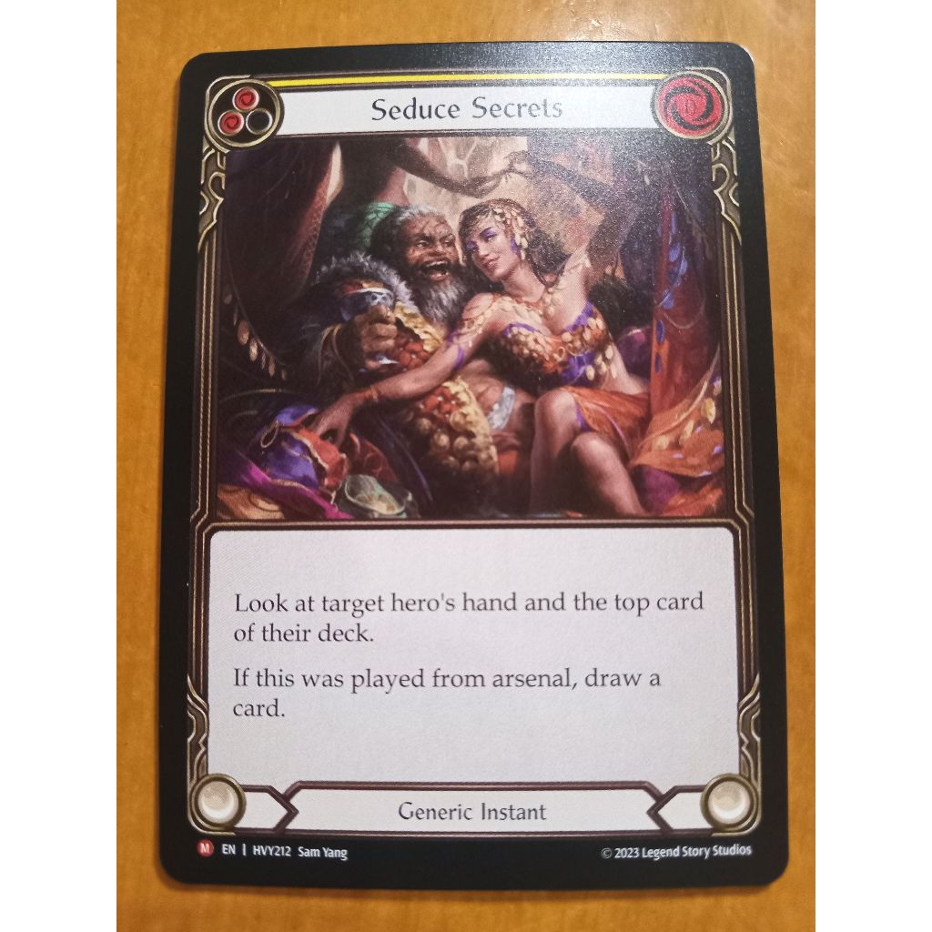 FAB Seduce Secrets Majestic M RF Heavy Hitters Flesh and Blood TCG HVY ...