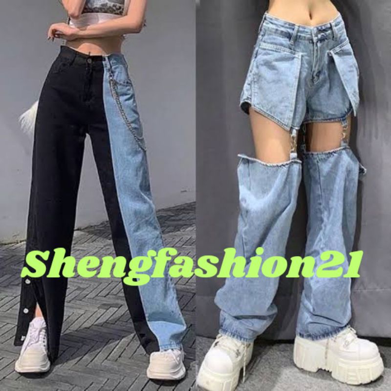 SHENGFASHION21 RANDOM WOMEN'S PANTS LINK ( Skinny, Mom Jeans ,Baggy ...
