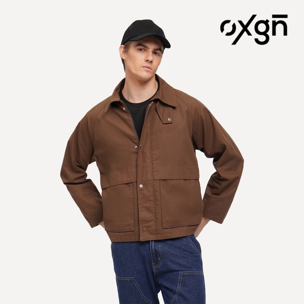 OXGN Parka Jacket For Men (Brown) | Shopee Philippines