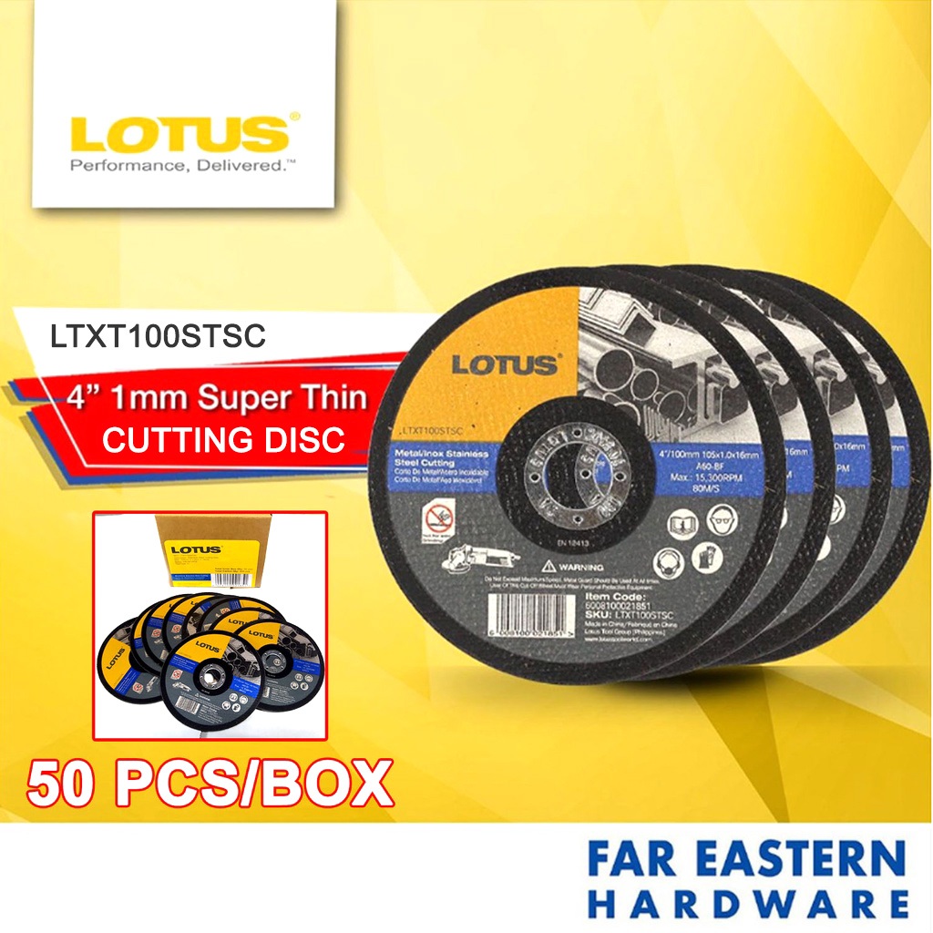 LOTUS Cutting Disc 4" Super Thin | Rapid Cut Stainless Steel for ...