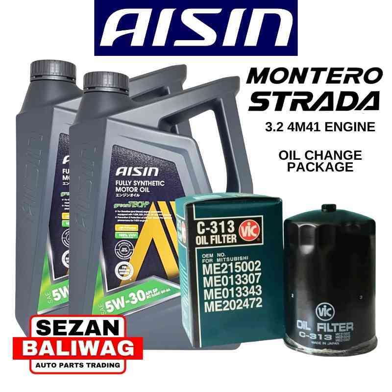 AISIN 5W-30 FULLY SYNTHETIC 8L CHANGE OIL PACKAGE FOR MITSUBISHI ...