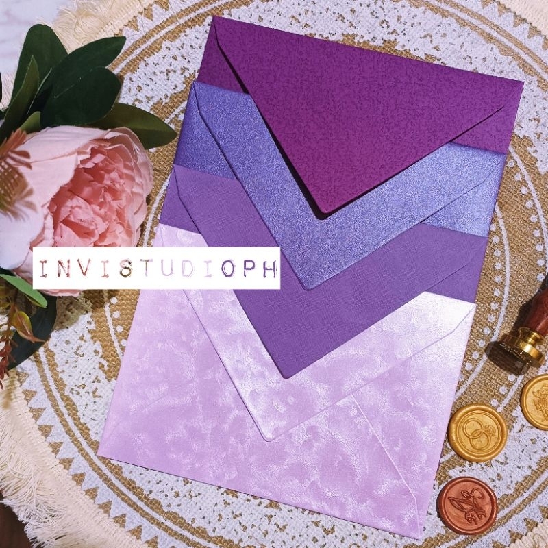 Invitation Envelopes ON-HAND | Purple Purple Rain Lilac Parma ...