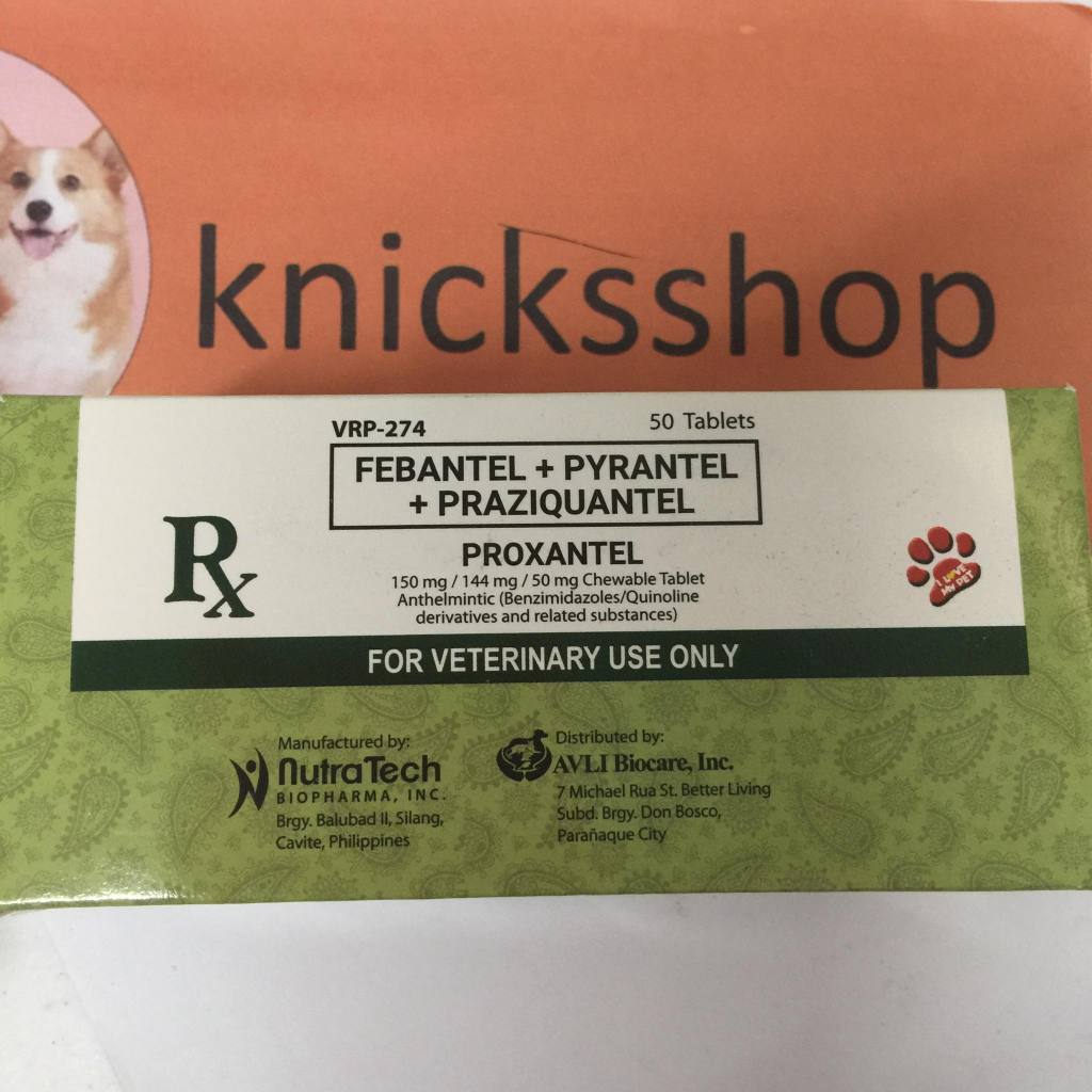 Proxantel Chewable 50 Tablet (Febentel + Embonate + Praziquantel ...