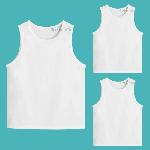 NENE TOTO 1 PC Plain White Sando for Boys School Uniform Inner Tops ...