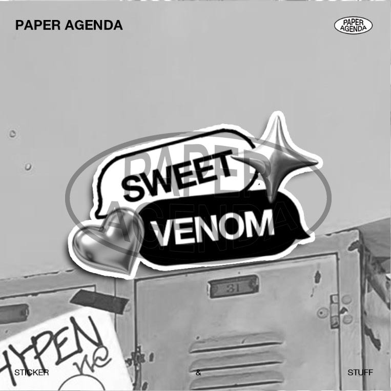 ENHYPEN KPOP Sweet Venom Premium Vinyl Laptop Flask Sticker by Paper ...