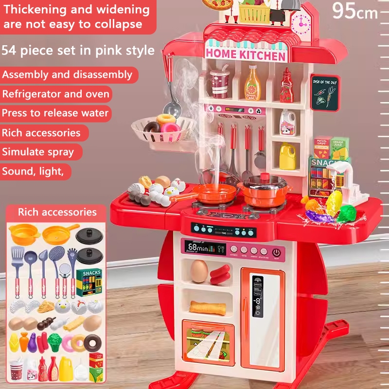 Wooden Japanese White Kitchen Dress up Game Cooking Children's play ...
