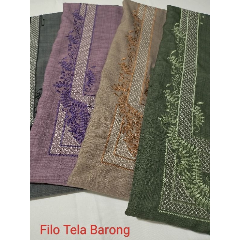 Tela Barong: Fabric with Burda for Long sleeves/dress Beny | Shopee ...