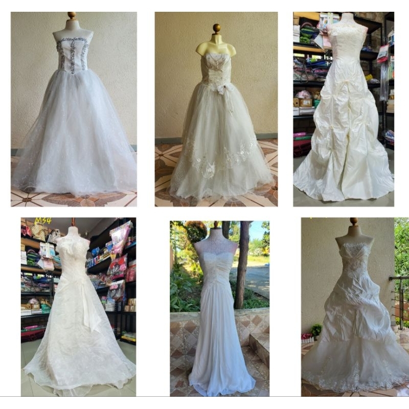 ️550 EACH ️Wedding Gowns Civil Church Photoshoot Sagala Birthday ACTUAL ...