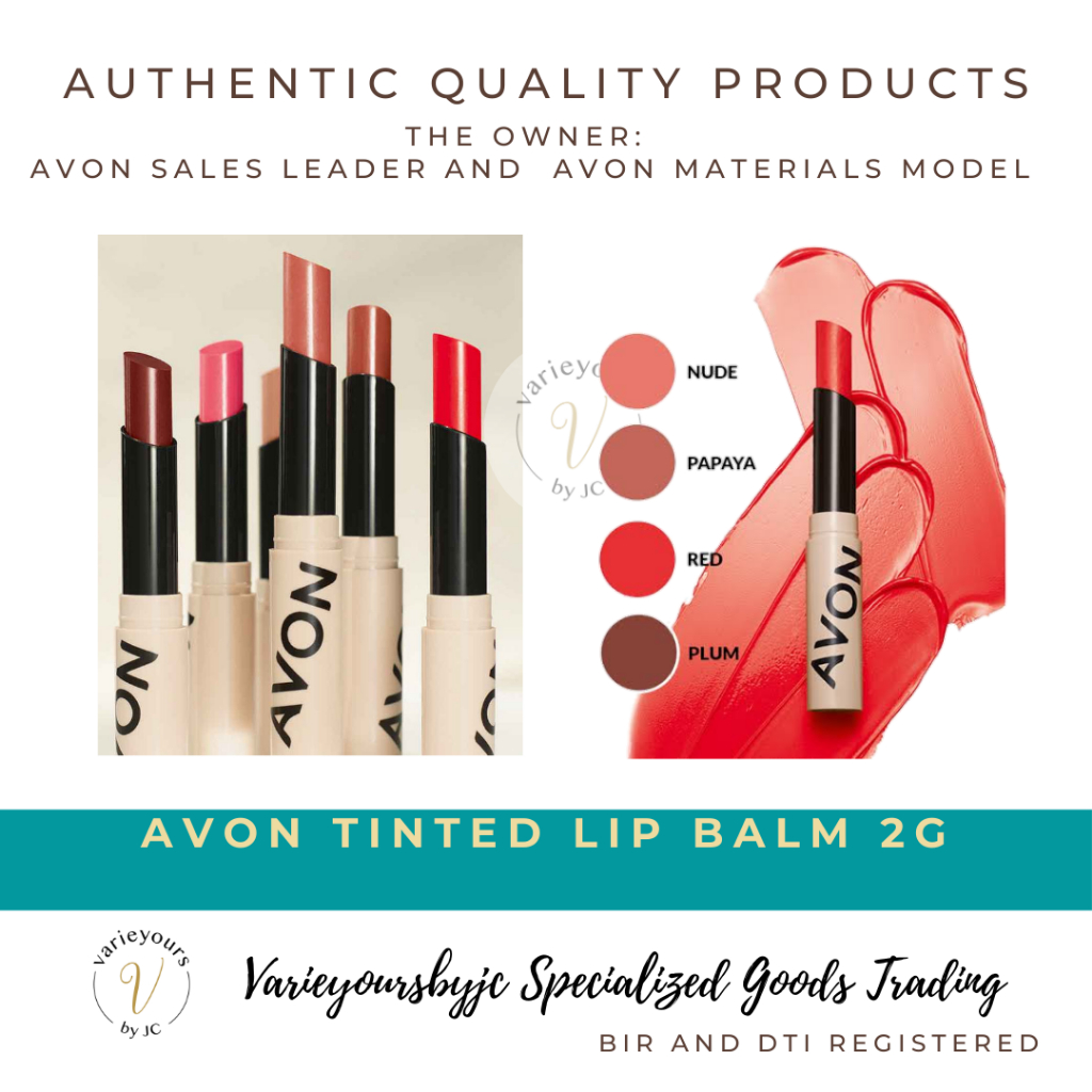 Avon Tinted Lip Balm 6 color shades Moisturizing SPF 10 2g | Shopee ...
