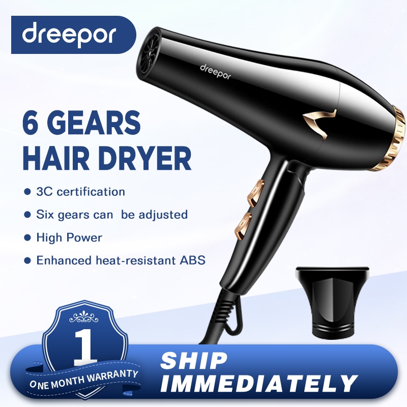 Dreepor Professional Blower Hair Dryer Electric Hair Blower Hair Care ...