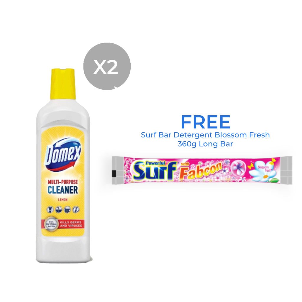 Domex Multipurpose Lemon Antibacterial 500ml Bundle of 3 | Shopee ...