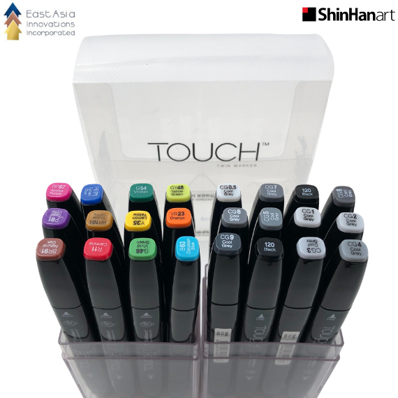 Shinhan Art Touch Twin Marker 24 Colors Set | Shopee Philippines