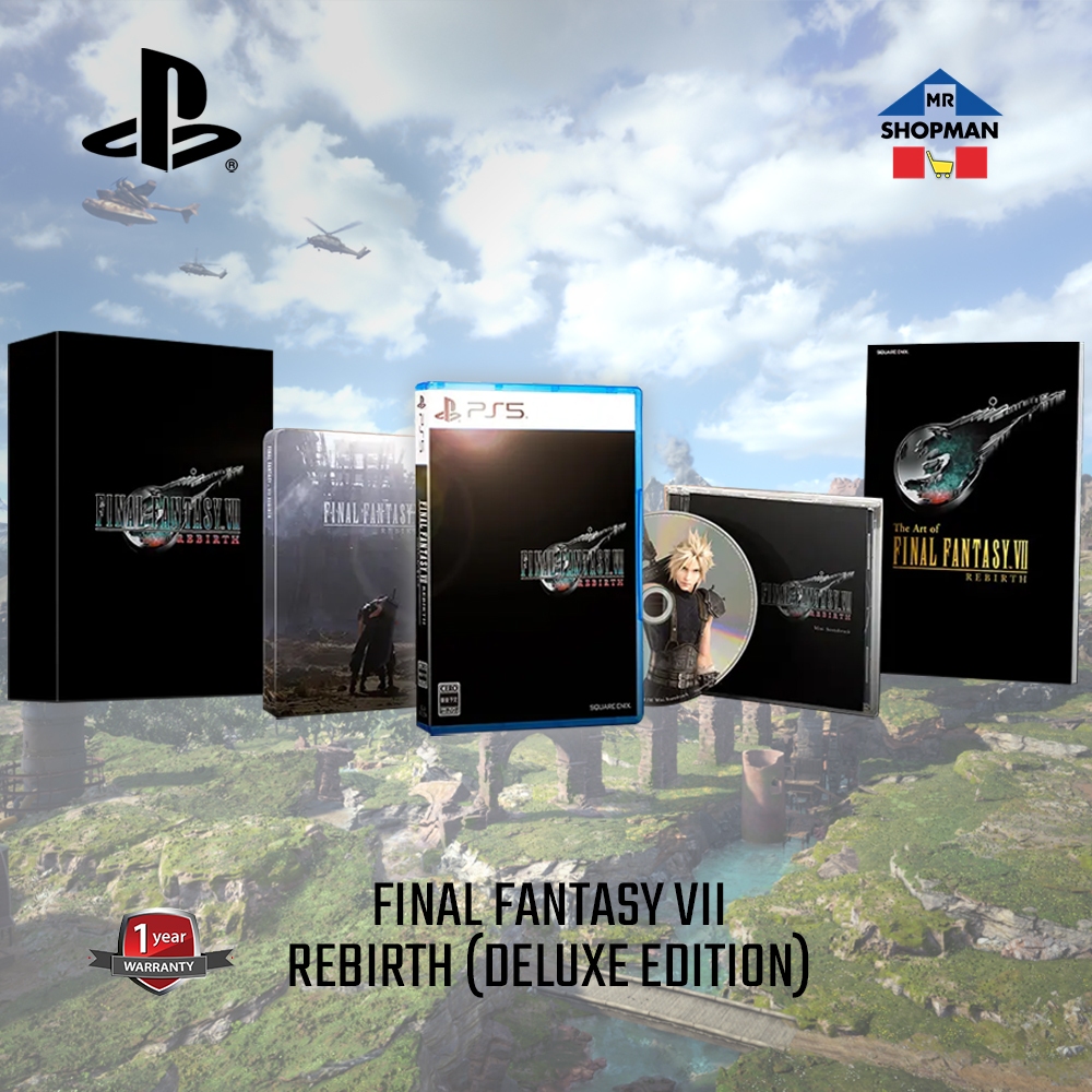Pre-Order Playstation 5 Final Fantasy 7 VII Rebirth Deluxe Edition Game ...