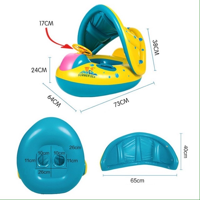 Summer Inflatable Pool Floaties Colorful Boat Summer Inflatable Floater ...