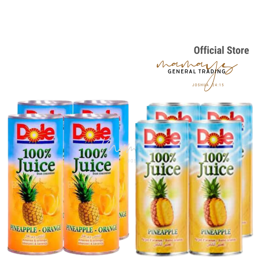 Dole Pineapple and Orange / Pineapple Juice 250 ml | Shopee Philippines