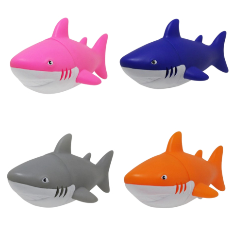 Interactive Squeaky Rubber Toy Shark Design Happy Pets Toy | Shopee ...