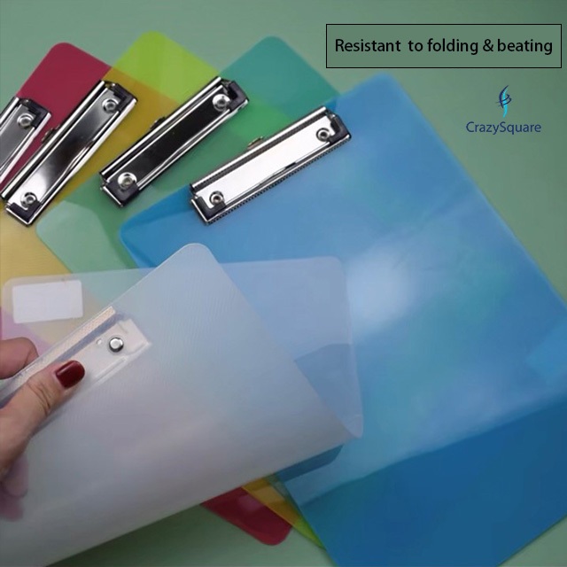 CSQUARE A4 Transparent Colored Bendable Clipboard 869 | Shopee Philippines
