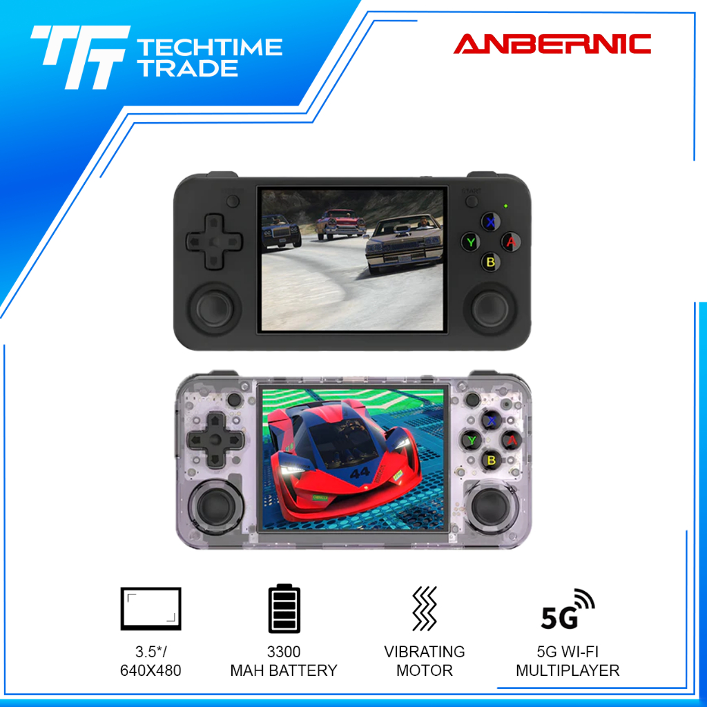ANBERNIC RG35XX H Handheld Gaming Console Linux System StockOS | Shopee ...