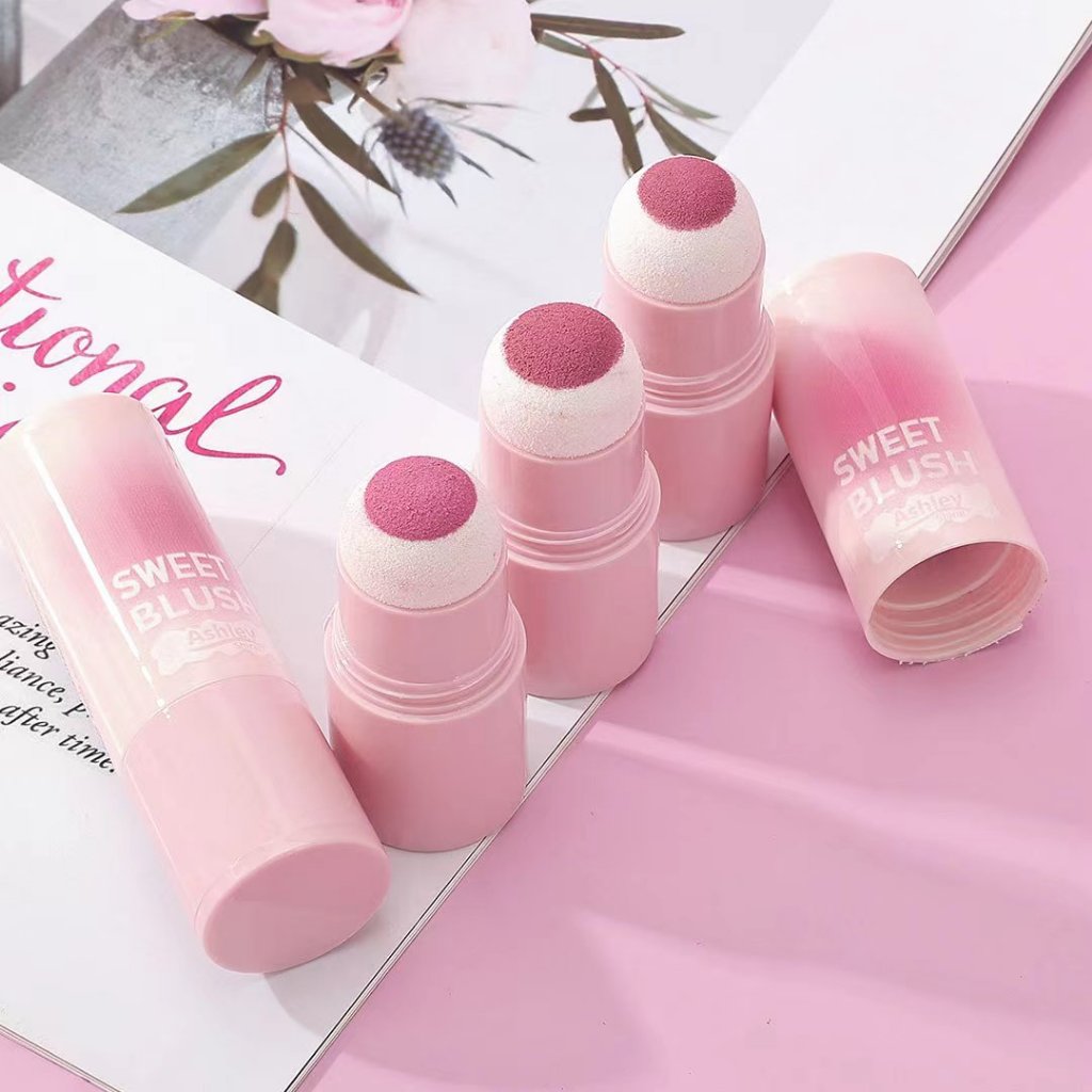Ashley Shine 3 Colors Sweet Blush Cute and Compact Natural Blush for ...