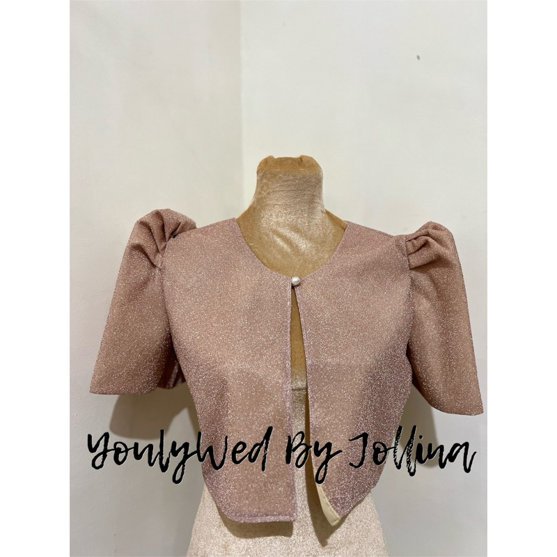 Modern Filipiniana Bolero (Candy Crush Fabric) | Shopee Philippines