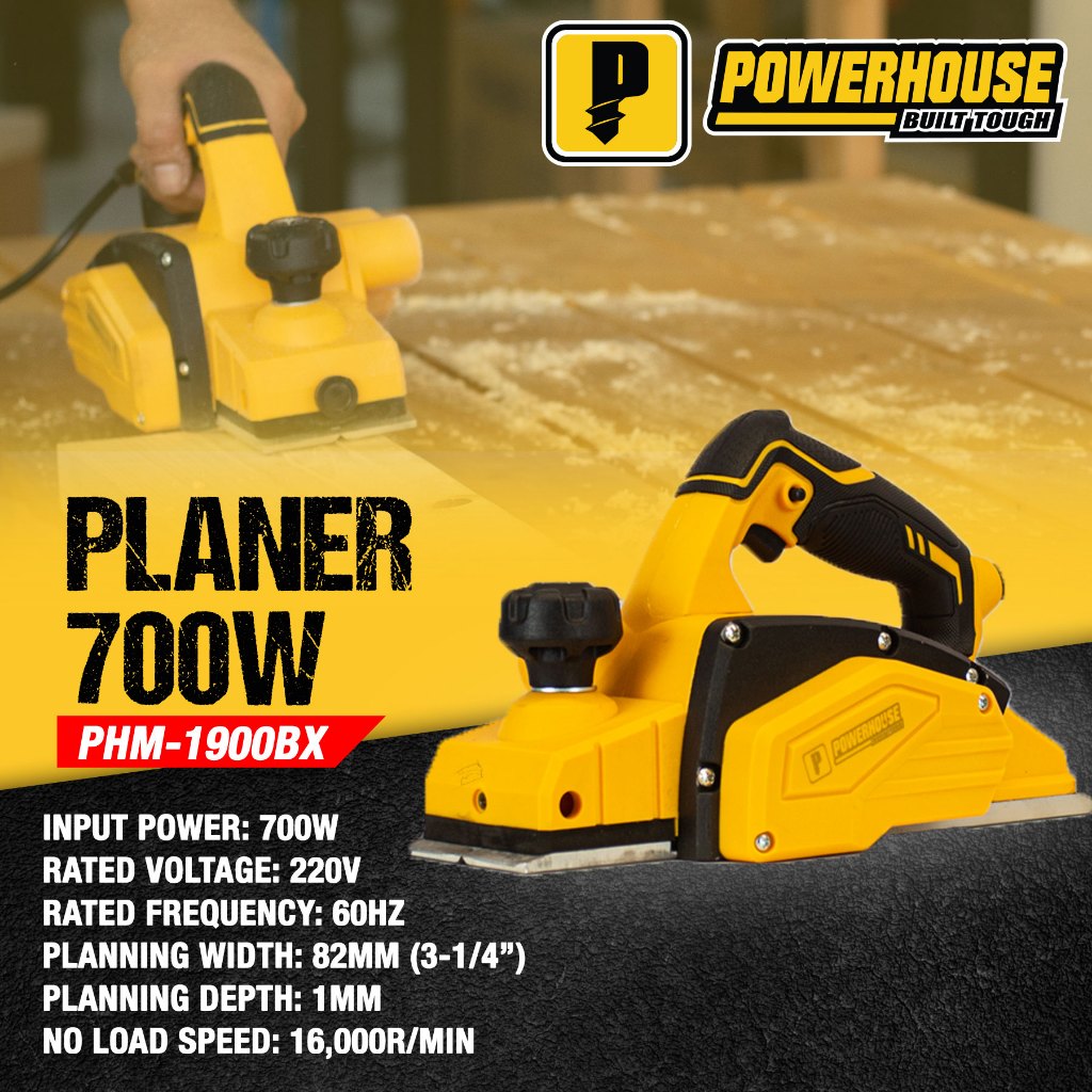 POWERHOUSE Electric Power Planer Machine for Woodworking 700W Original ...