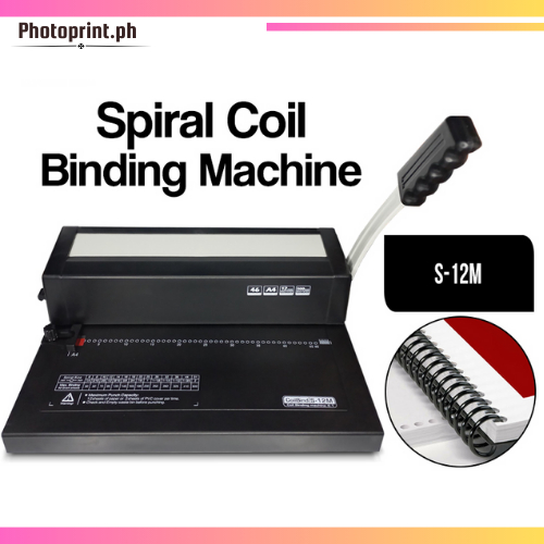 Spiral Binding Machine Q-S12M A4 Size Heavy Duty | Shopee Philippines