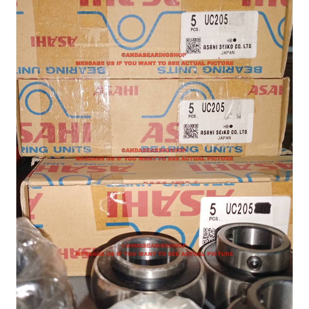 ASAHI INSERT BALL BEARING UC 205 UC205 (25 MM) OTHER BRAND AVAILABLE [COD] | Shopee Philippines