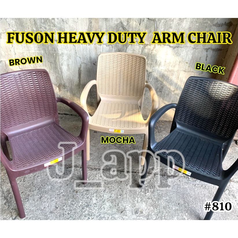 Heavy duty MONOBLOC ARM REST chair MONOBLOCK Rattan Chair | Shopee ...