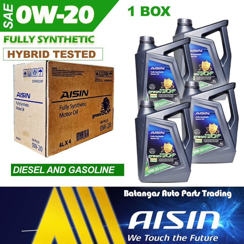 AISIN 0W-20 FULLY SYNTHETIC HYBRID 1 BOX HIGH PERFORMANCE ADDITIVES ...
