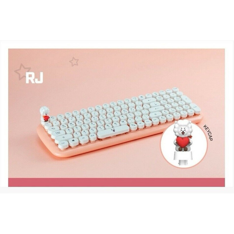 BT21 RJ Official Baby Wireless Retro Keyboard + Keycap Line Friends Royche Authentic | Shopee ...