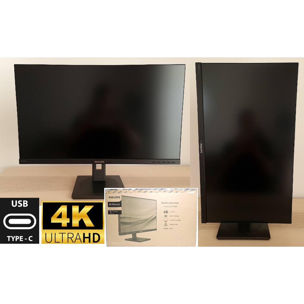 Bnew Philips 27" 4K Reso UHD 2160p,Frameless IPS Gaming monitor,Rotate ...