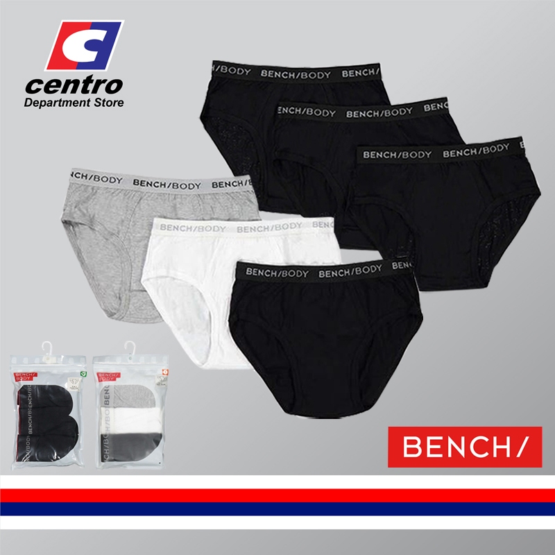 Bench TUB0311B/TUB00311BK4 Men's Hipster Brief 3-in-1 Assorted/Black (S ...