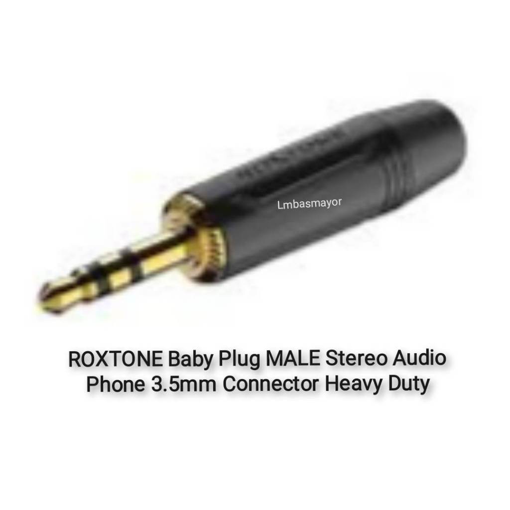 ROXTONE Baby Plug MALE Stereo Audio Phone 3.5mm Connector Heavy Duty ...