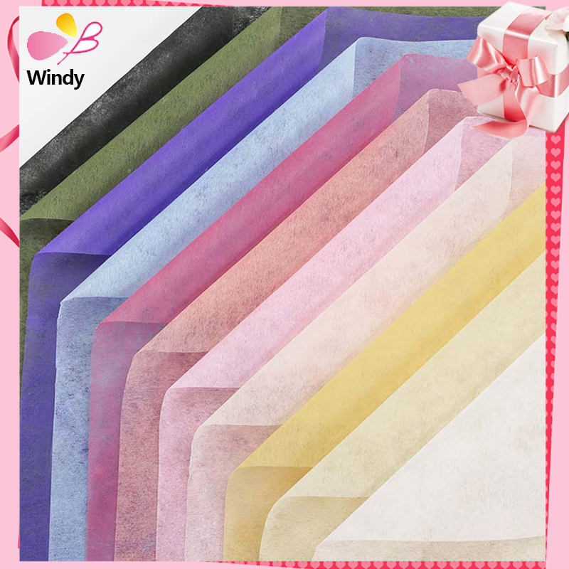 【Windy】30PCS Solid color packaging tissue paper handmade diy materials ...