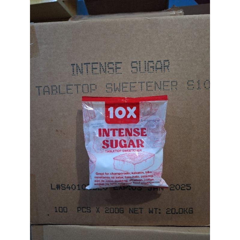 1 box intense sugar (100 pcs x 200 gms) tabletop sweetener | Shopee ...