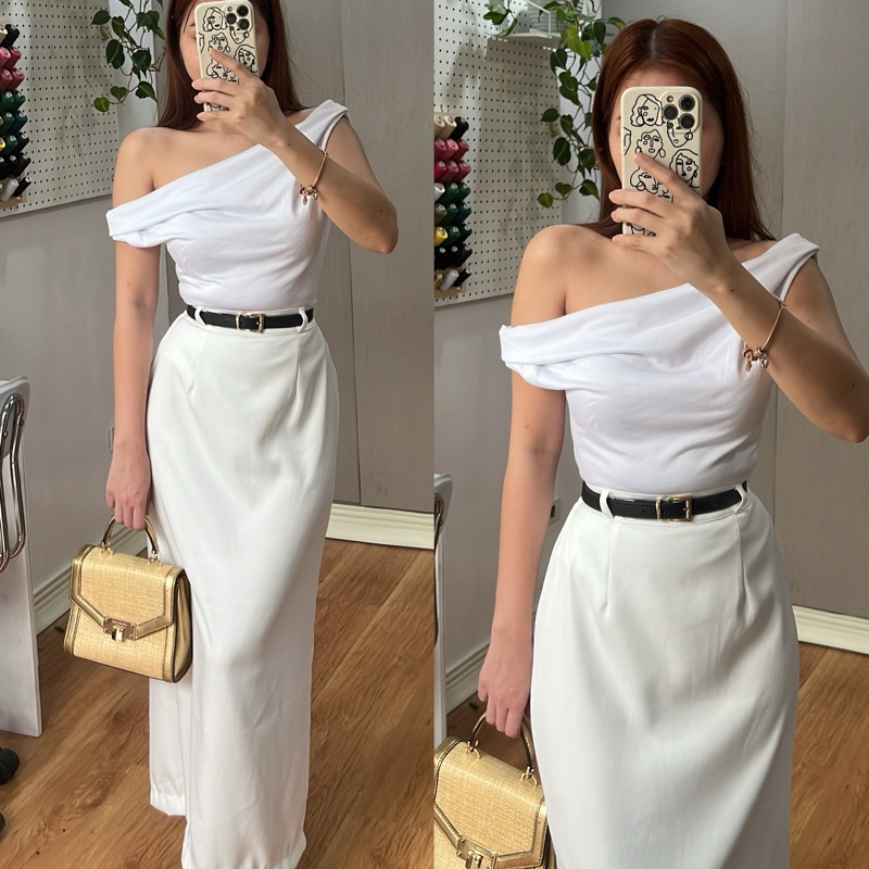 PHILIPPA Classy Rich Tita Vibes skirt | wks store | Shopee Philippines